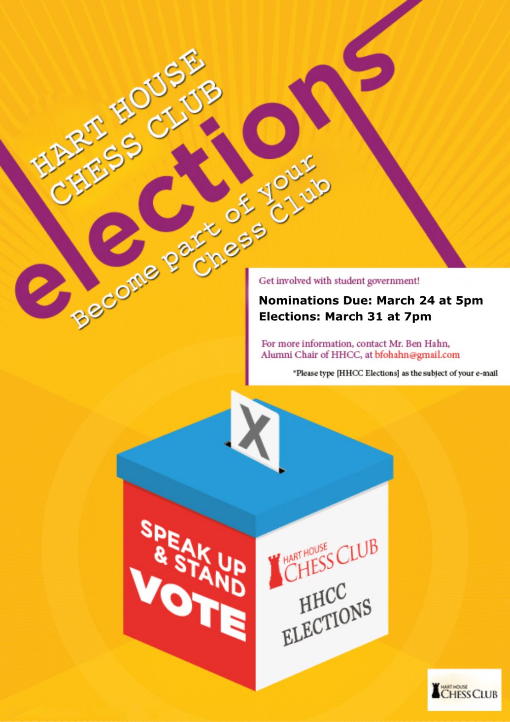 2023 Spring Elections – Hart House Chess Club