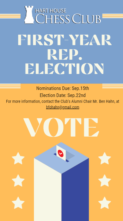 2023 First-Year Representative Election – Hart House Chess Club