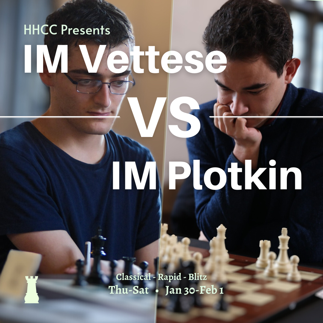 IM Mark Plotkin vs IM Nicholas Vettese Match – Hart House Chess Club
